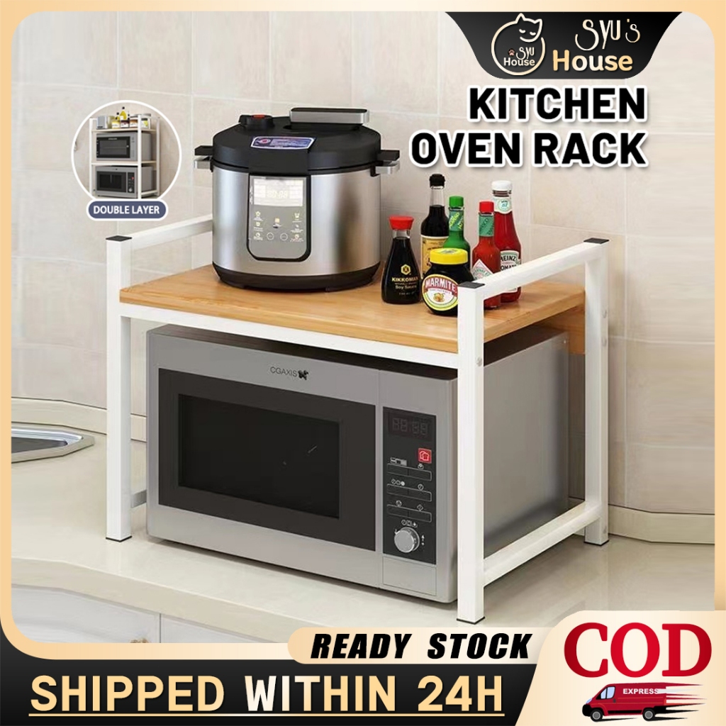 ⭐Syu⭐Modern Style Large Load Capacity Mini Kitchen Storage Rack Oven ...