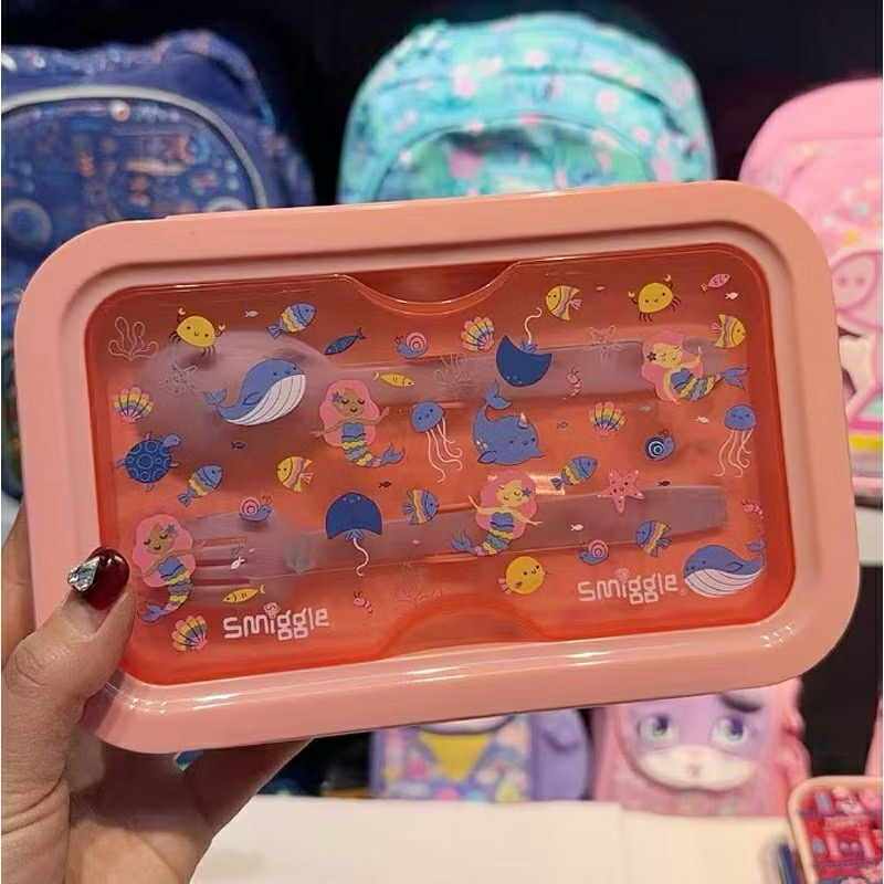 smiggle lunch box with spoon fork 1000ml | Shopee Philippines