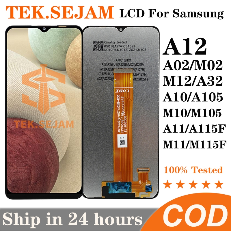 TEK.SEJAM Original LCD For Samsung A12 A02 M12 A10 A105 A11 M11 A115F ...