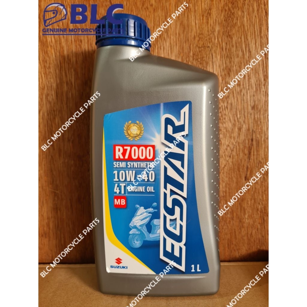 SUZUKI ECSTAR Oil R7000 Semi Synthetic 10W-40 4T MB (1L) | Shopee ...