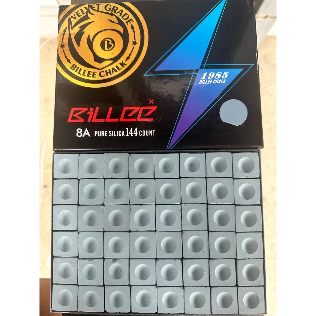 BILLEE 8A BILLIARD CHALK TISA NG BILYARAN GREY | Shopee Philippines
