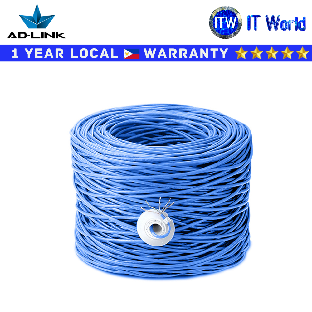 Itw | Adlink 305m CAT6E CCA UTP Cable Blue (AD-IN601-C) | Shopee ...