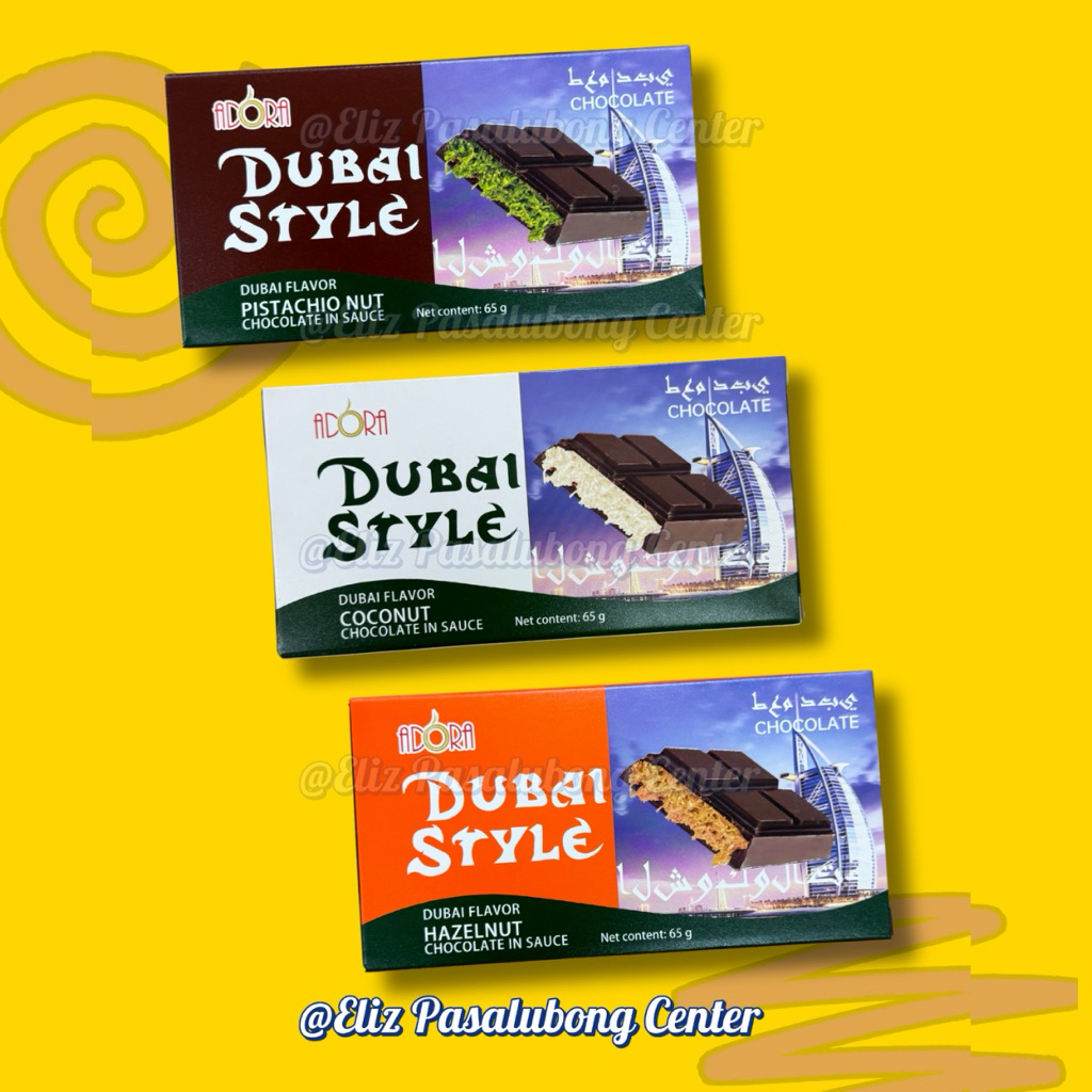 (ADORA) DUBAI STYLE CHOCOLATE 65G | Shopee Philippines