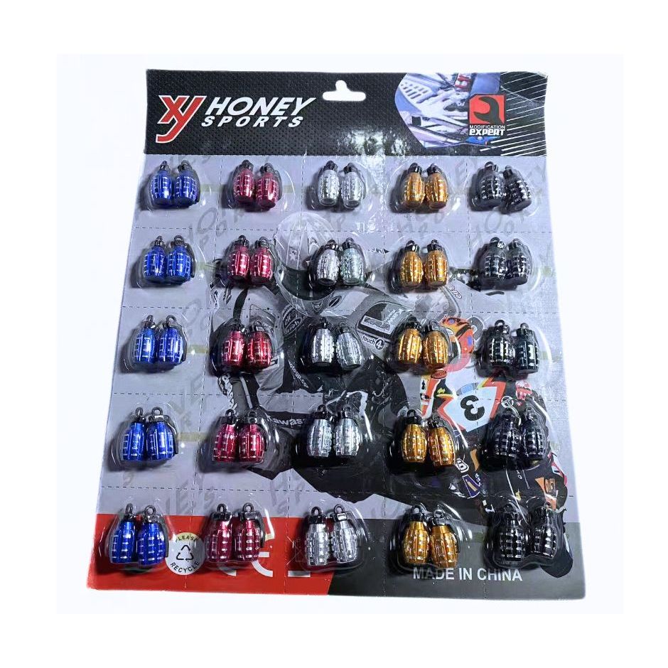PITO CAP/TIRE VALVE BOMB AND BALL DESIGN UNIVERSAL 1 PAD 25PCS | Shopee ...