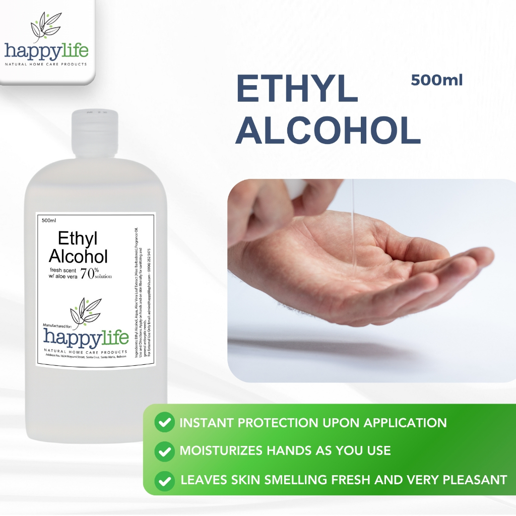 500ml Ethyl Alcohol 70% Alcohol, Anti Virus, Anti Bacteria ...