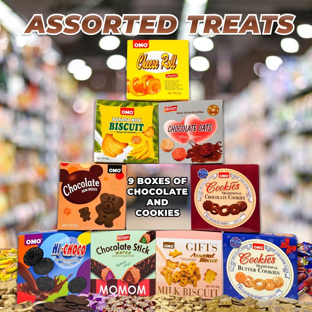 ASSORTED TREATS - A delightful mix of sweet and savory snacks, ideal ...