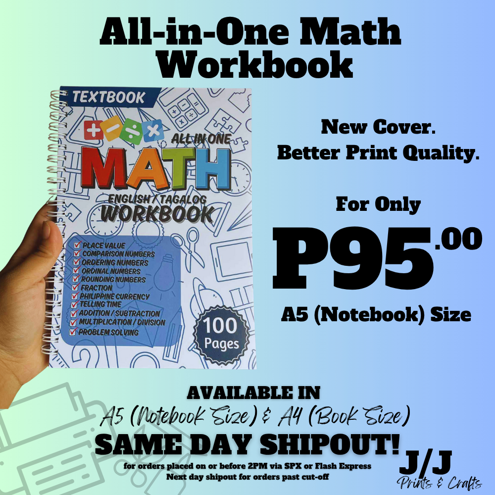 All-in-One English/Tagalog Math Workbook | Shopee Philippines