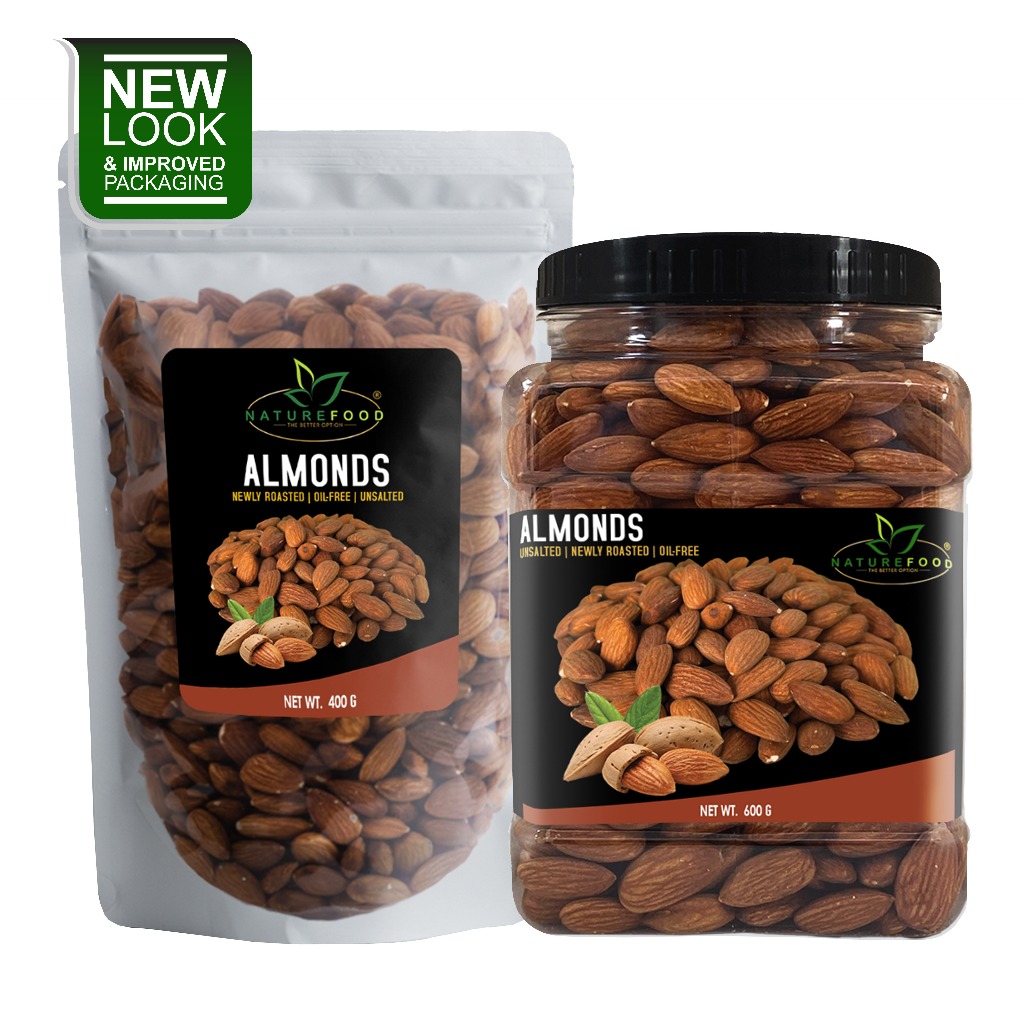 Roasted Almonds (Organic, Oil-free, Plain & Unsalted, from USA) | Shopee Philippines