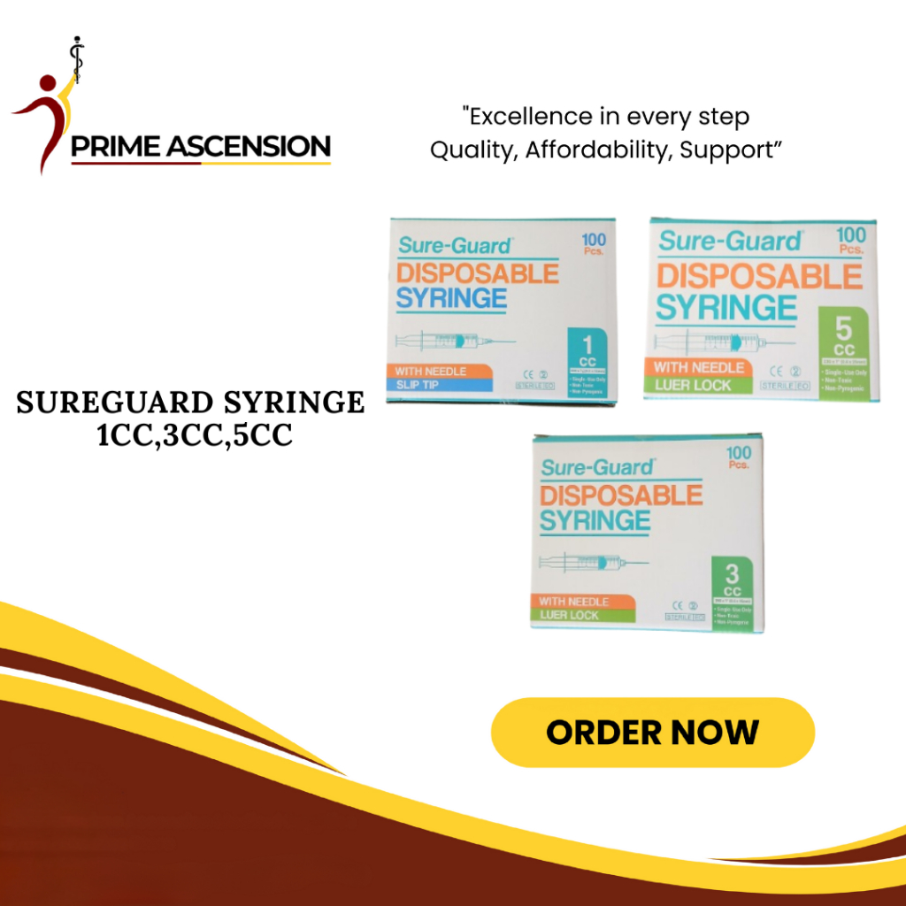 SUREGUARD SYRINGE(1CC,3CC,5CC) | Shopee Philippines