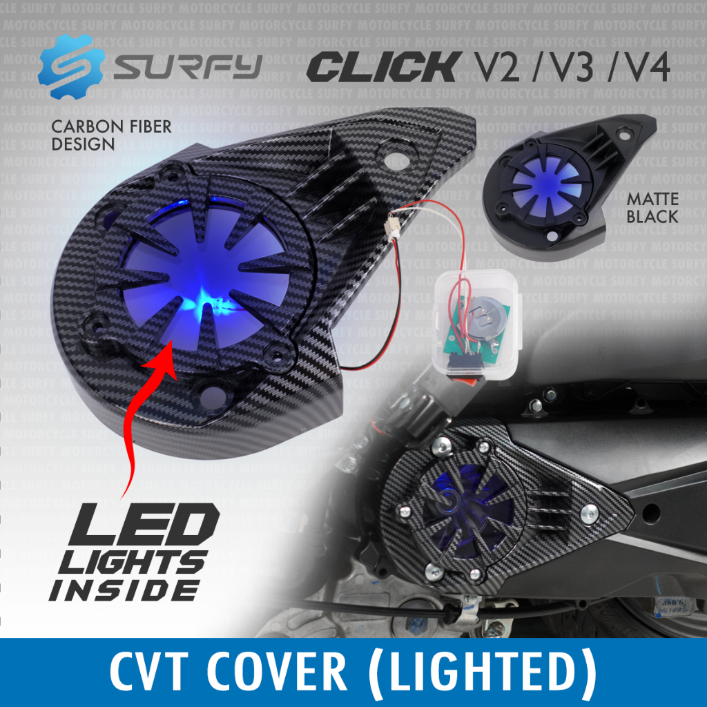 Honda Click 125i 150i Transparent Acrylic CVT Cover With Light Box And ...