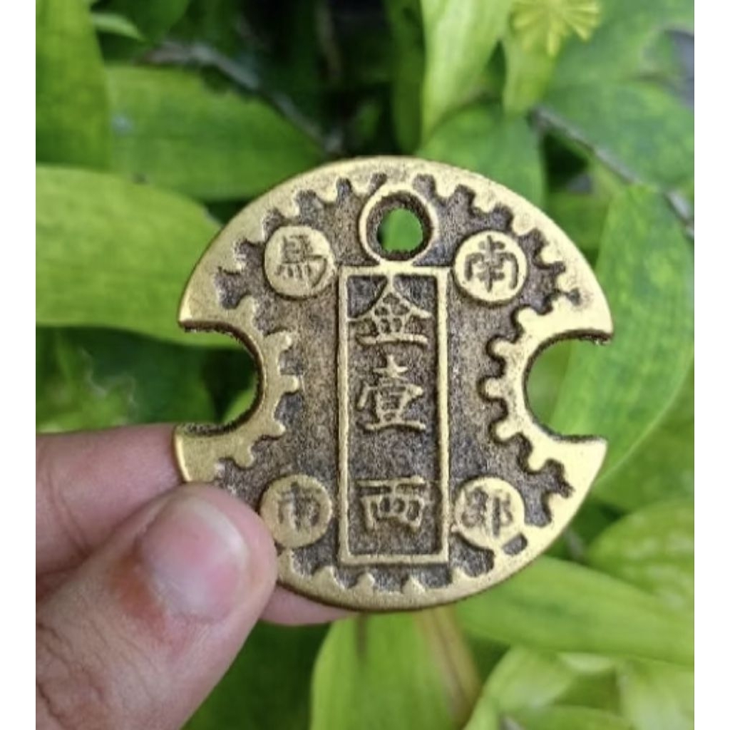 Feng Shui Big Nanbu Lock Lucky Coin Amulet | Shopee Philippines
