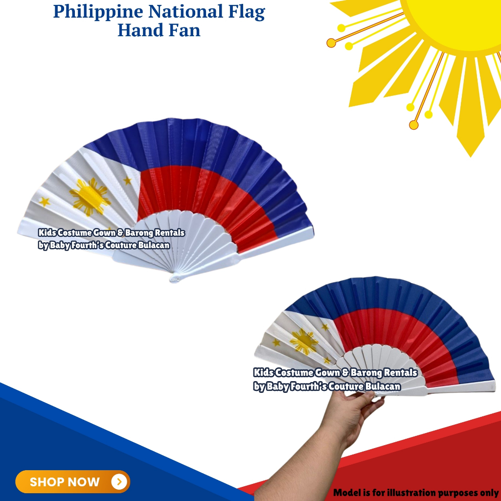 Buwan ng Wika Philippine National Flag Souvenir Hand Fan Abaniko ...