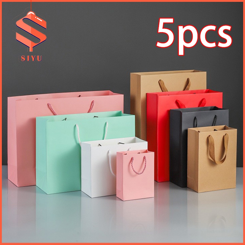 Gift Bag Thickened Kraft Paper Bag Tote Bag Dustproof Gift High-end Bag ...