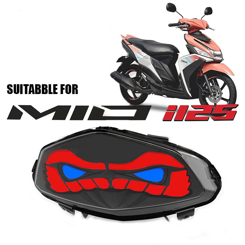 MIO Z/M3/I 125 LED Dynamic Tail Light | Lazy Eyes Brake Light Flashing ...