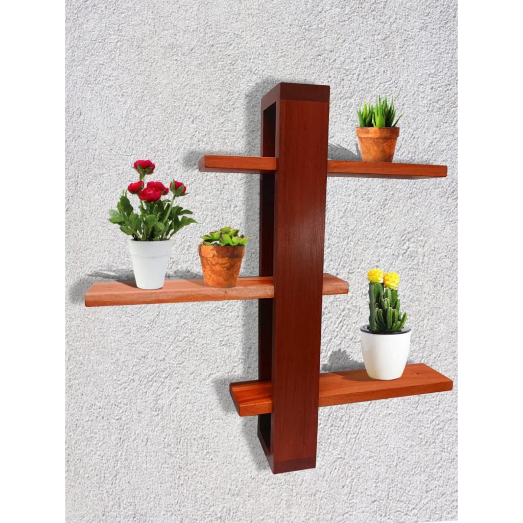 3 Layer Wooden Shelf Genuine Mahogany | Shopee Philippines