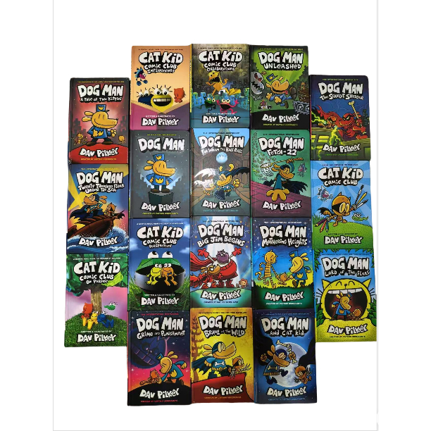 Dog Man and Cat Kid Series 18 Individual Books by Dav Pilkey | Shopee ...
