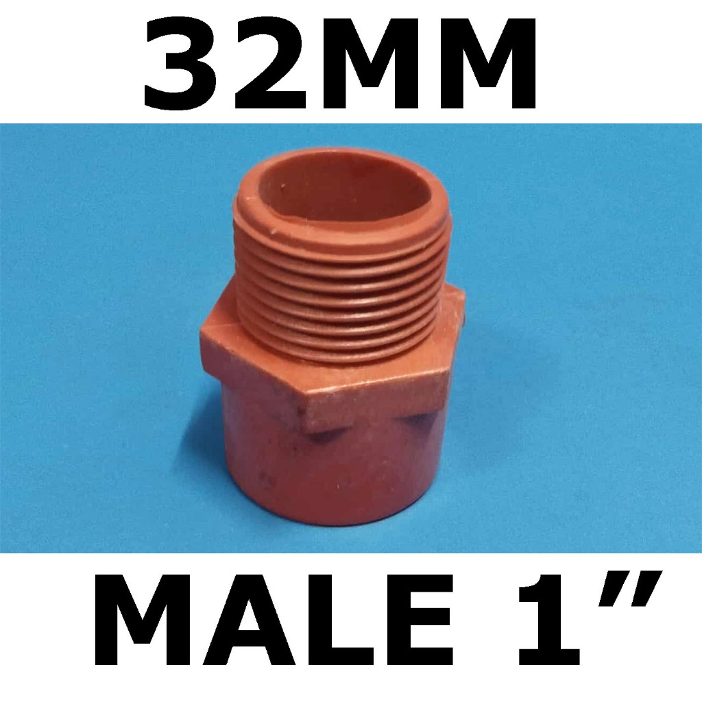 PVC MALE ADAPTOR 32MM ORANGE ==== PVC MALE ADAPTOR 1" | Shopee Philippines