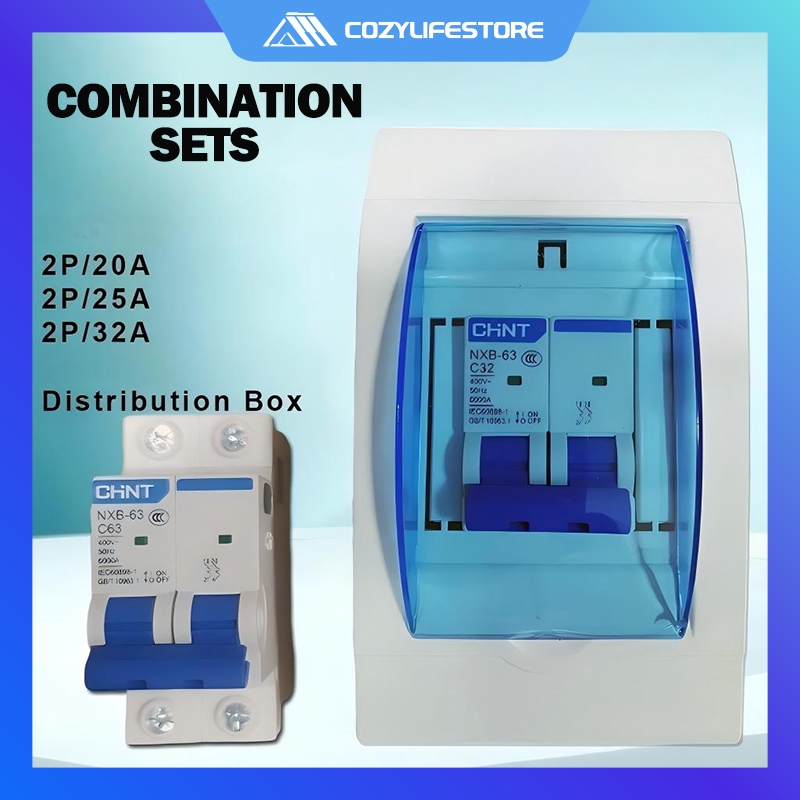 AC Circuit Breaker (2P 20A-32A) Electric Circuit Breaker 2-Way ...