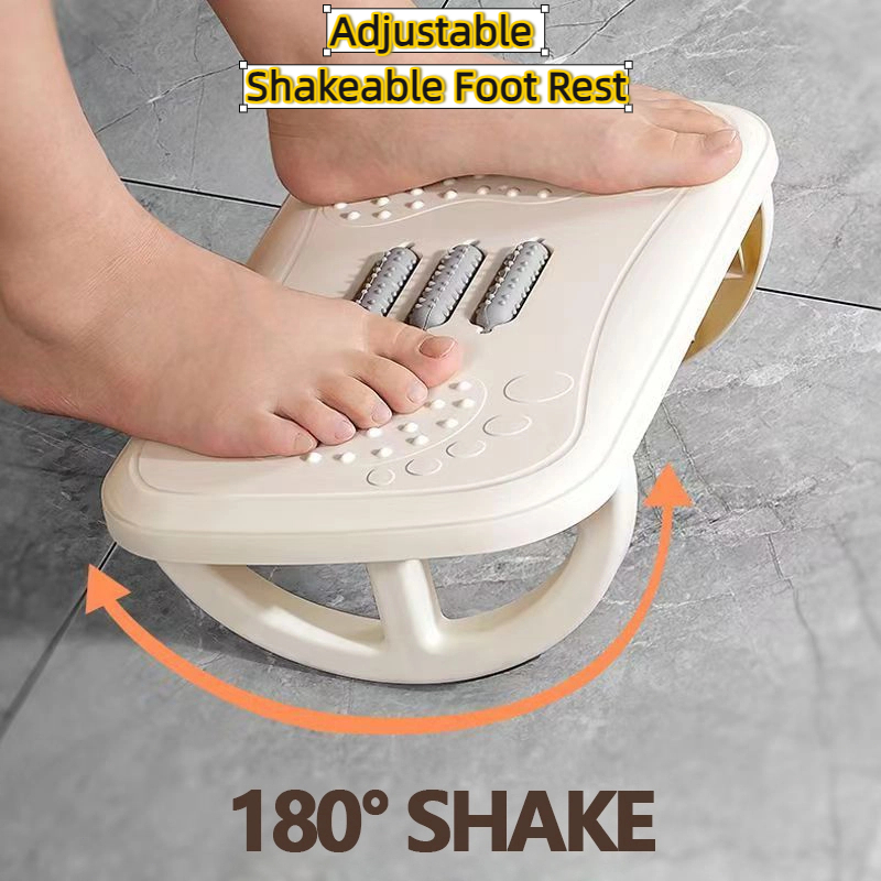 Adjustable Shakeable Foot Rest, Ergonomic Foot Rest With Massage ...