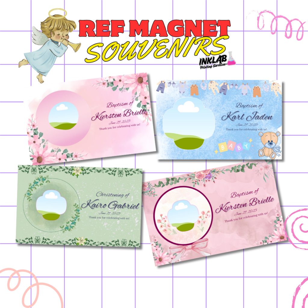Customized Ref Magnet Souvenirs - ATM Size for Christening! | Shopee ...