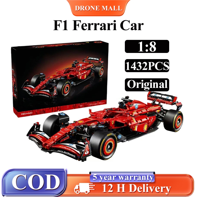 Building Block F1 Ferrari SF-24 Building Block DIY Mercedes Amg Technic ...
