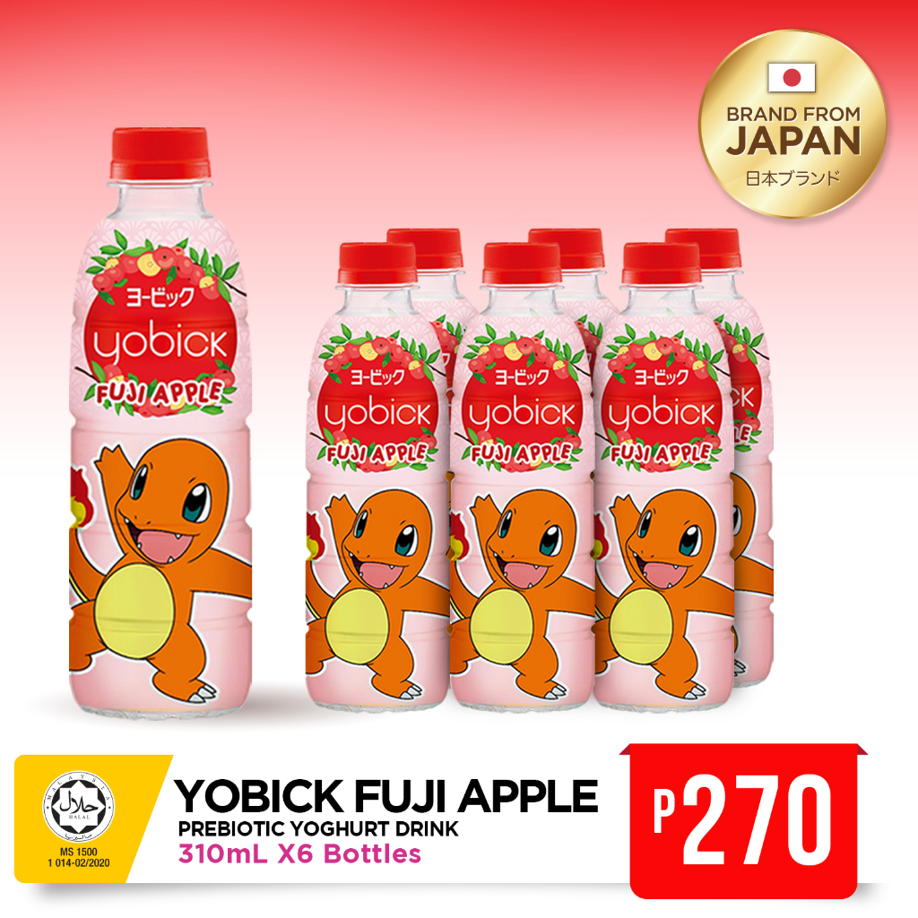 YOBICK FUJI APPLE 310MLx6 POKEMON | Shopee Philippines