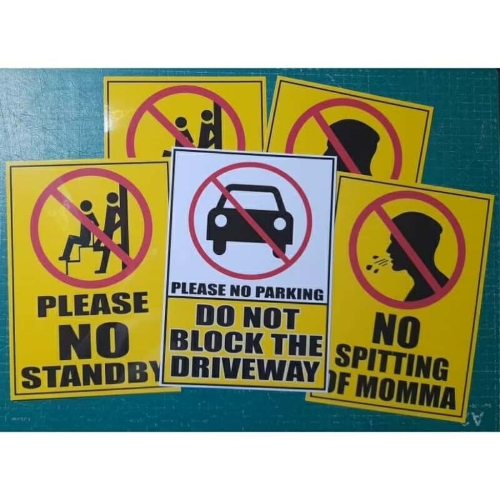 QUALITY SIGNAGE PVC/LAMINATED/VINYL STICKER A4 SIZE MAX. | Shopee ...
