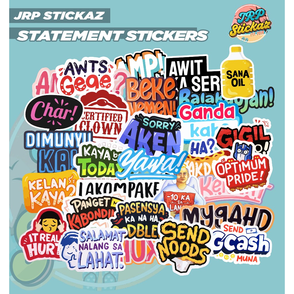 Filipino Statements 2.0 Sticker | Hologram / Vinyl | JRP Stickaz ...