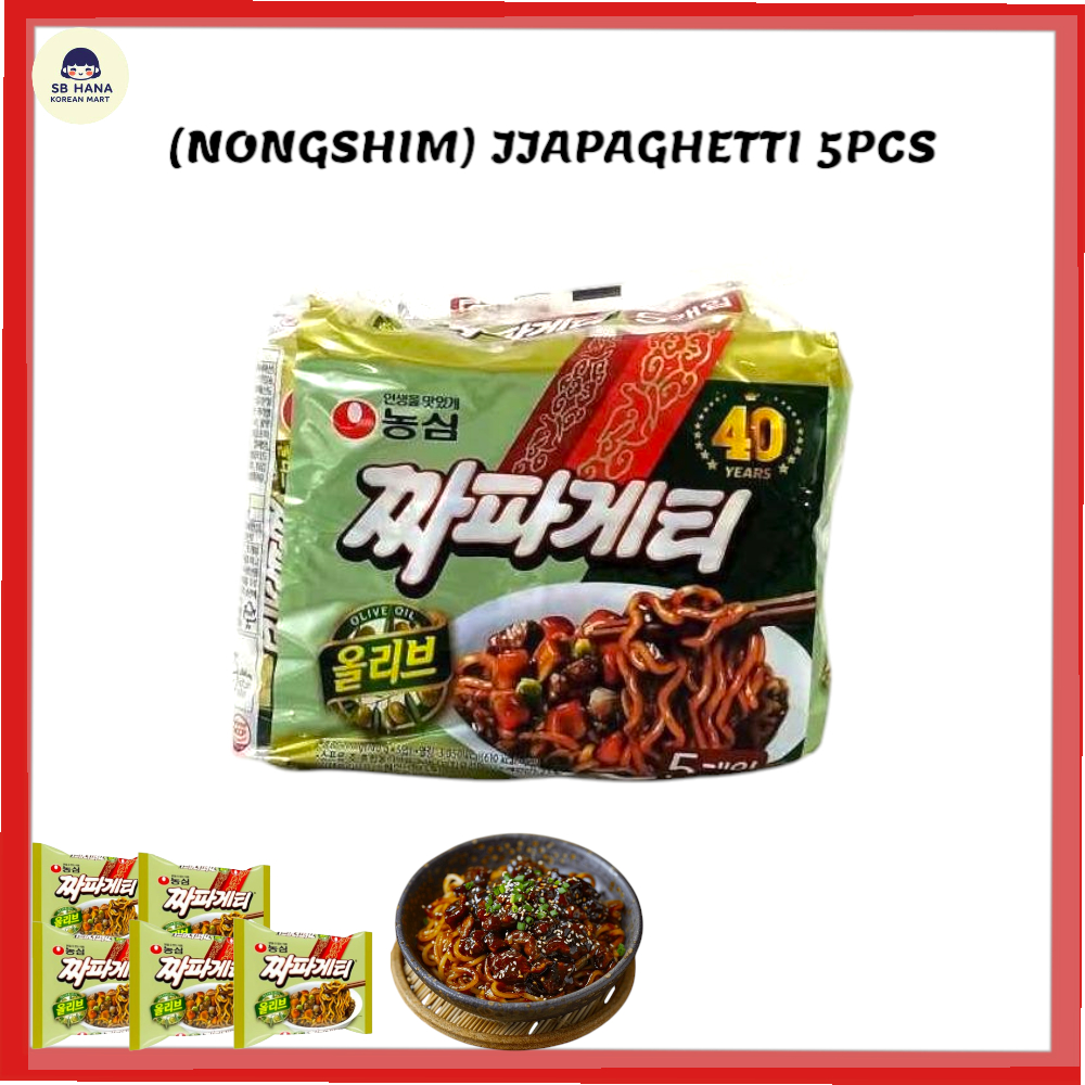 Nongshim Jjapaghetti korean Noodles 14g x 5 pcs | Shopee Philippines