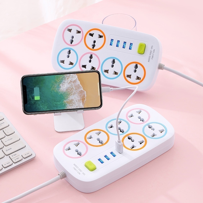 Power Socket Extension Socket Cable Moveable Multi Function Socket With