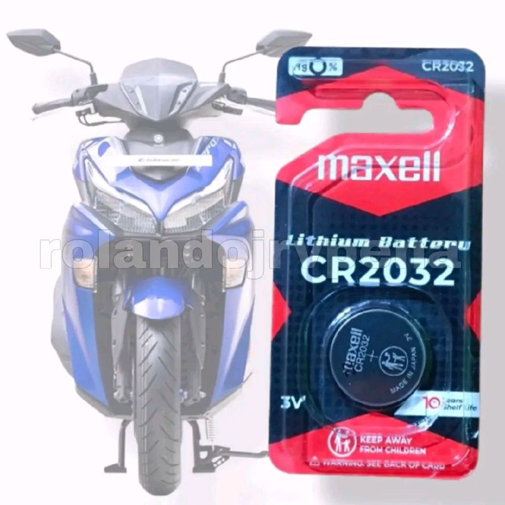 Yamaha Aerox Remote Battery Key Maxell CR2032 3V Made in Japan | Shopee ...