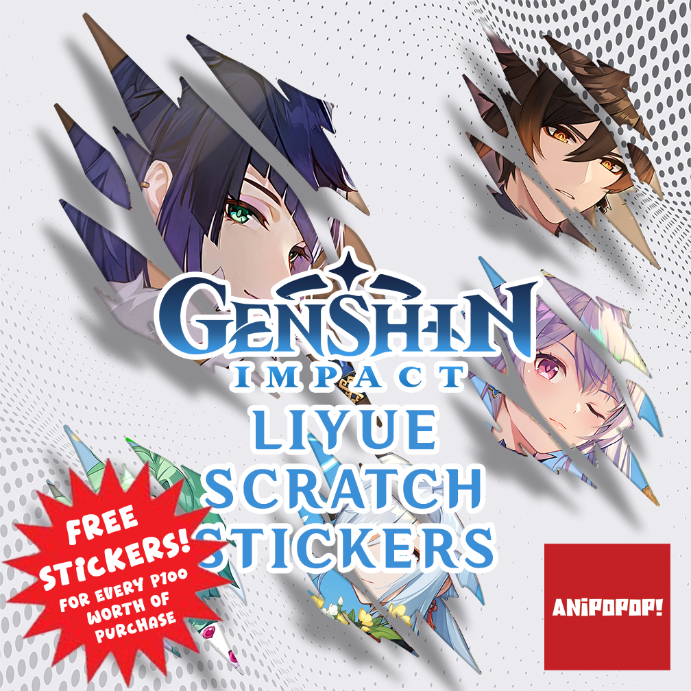 Genshin Impact Liyue Waterproof Scratch Anime Stickers for tumblers ...