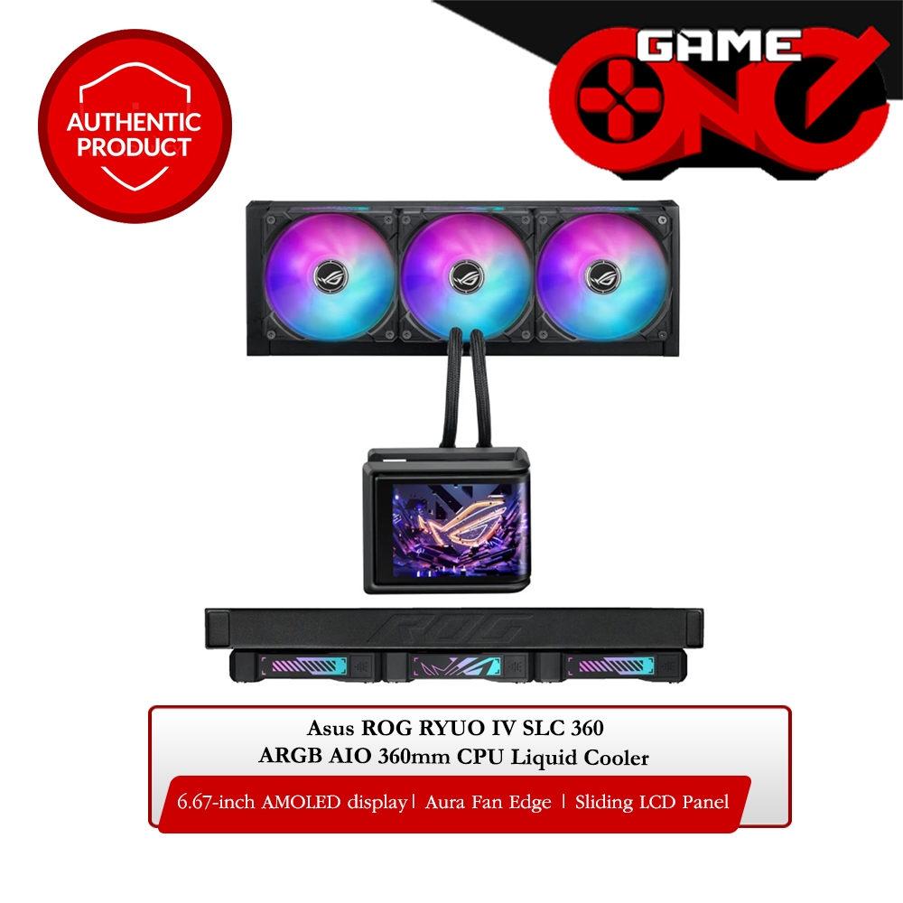 Asus ROG Ryuo IV SLC 360 ARGB AIO 360mm CPU Liquid Cooler | Shopee ...