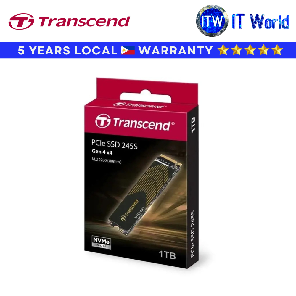 Itw | Transcend 245S M.2 2280 NVMe PCIe Gen4 x4 Internal SSD (1TB) | Shopee Philippines