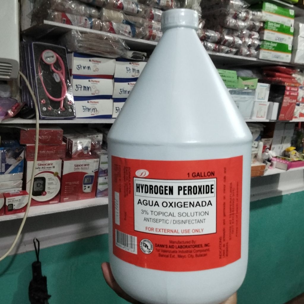 HYDROGEN PEROXIDE 1 GALLON/ AGUA OXINADA 3% | Shopee Philippines
