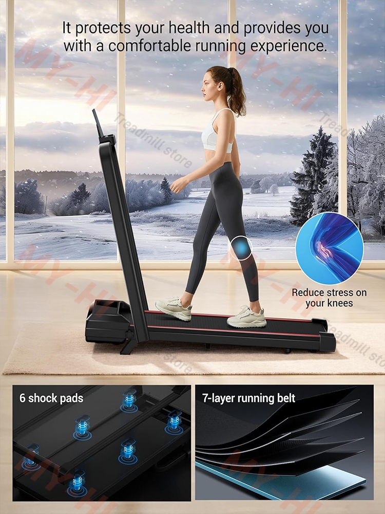 MY-HI Treadmill Electric Walking pad Treadmill foldable Treadmill Flat ...