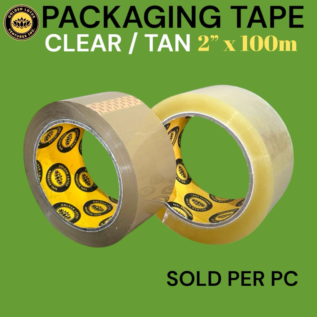 Packaging Tape 2” x 100m (Clear/Brown)sold per Pc | Shopee Philippines