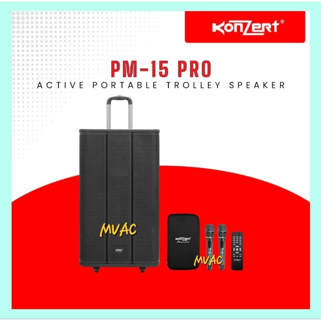 Konzert PM-15 Pro Active Portable trolley speaker | Shopee Philippines