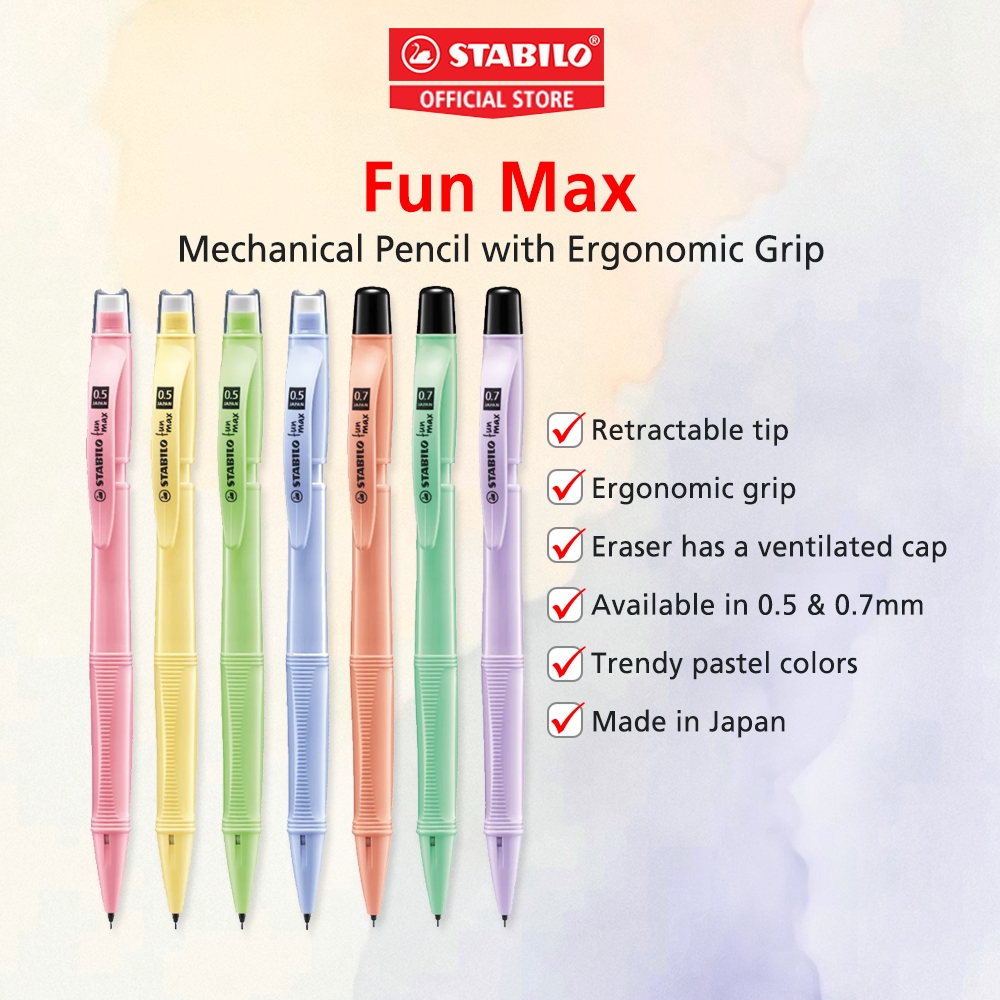 STABILO Fun Max Mechanical Pencil 3535/3537 Premium with Lead Refill 0 ...