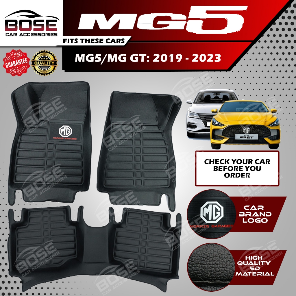 5D Black / Diamond Deep Dish Matting MG ZS ( Hand Brake ) / MG5 2019 ...
