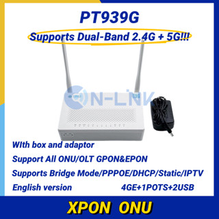 Used XPON PT939G Dual Band Modem | GPON/EPON ONU | 2.4G & 5G | 1GE ...