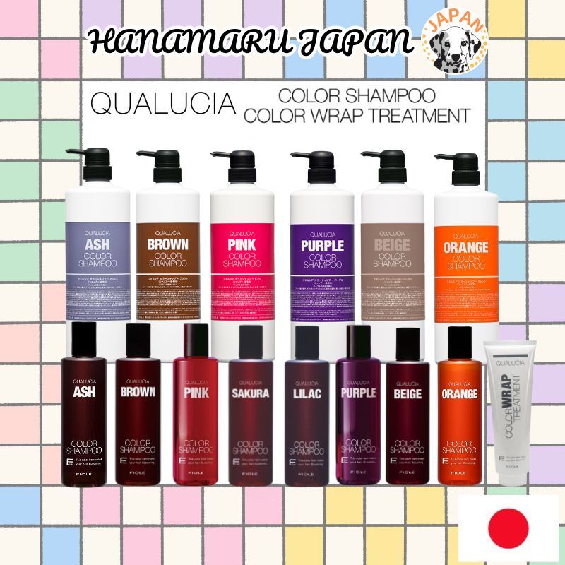 FIOLE QUALUCIA Color Shampoo【8 Color】250ml/1000ml,Color wrap treatment ...