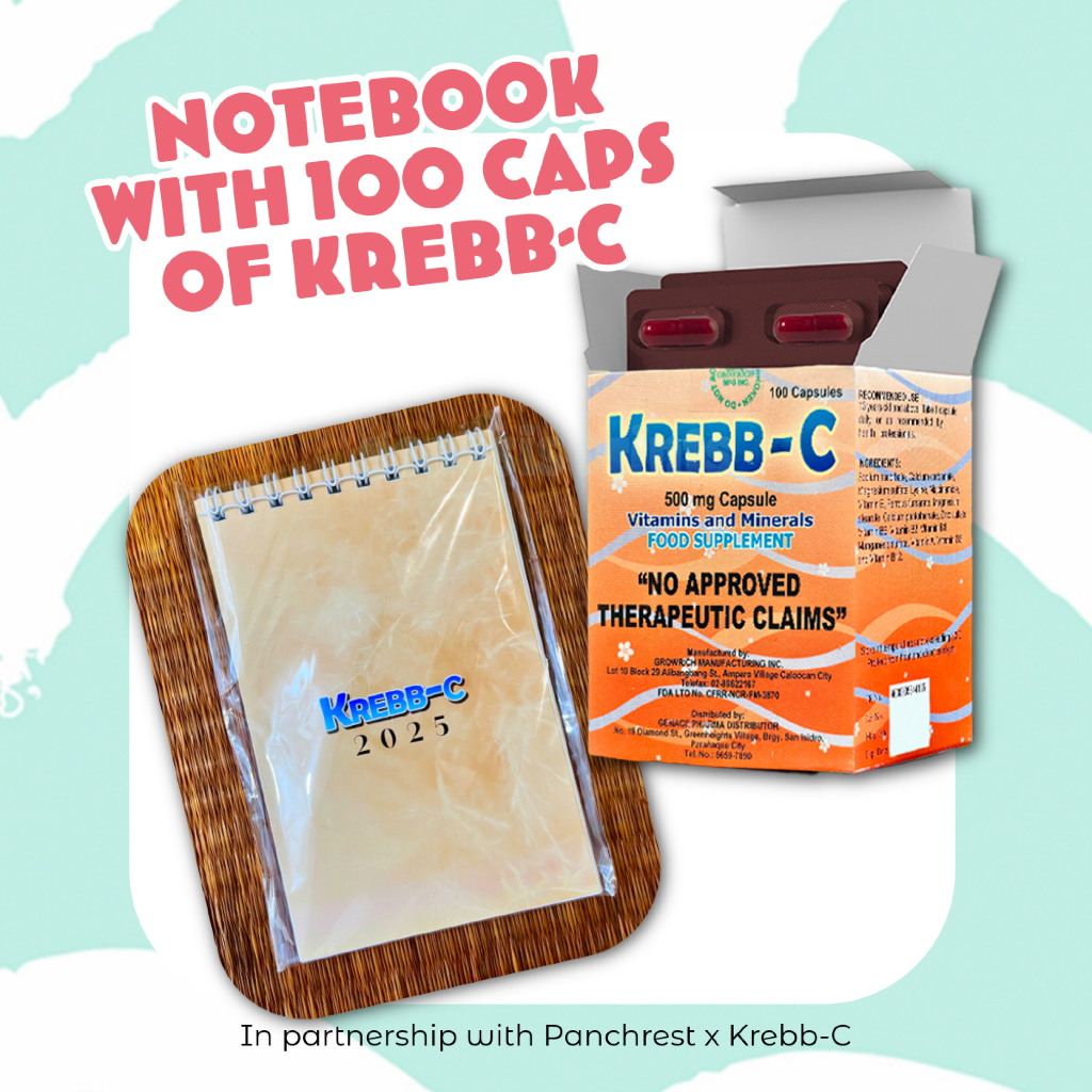 Genesis Prints x KrebbC Notebook with 100 Capsules of Krebb-C | Shopee ...