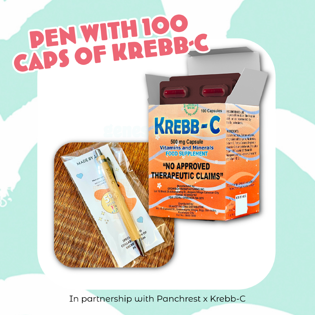 Free GP Bamboo Pen with 100 Capsules of Krebb-C (Genesis Prints ...
