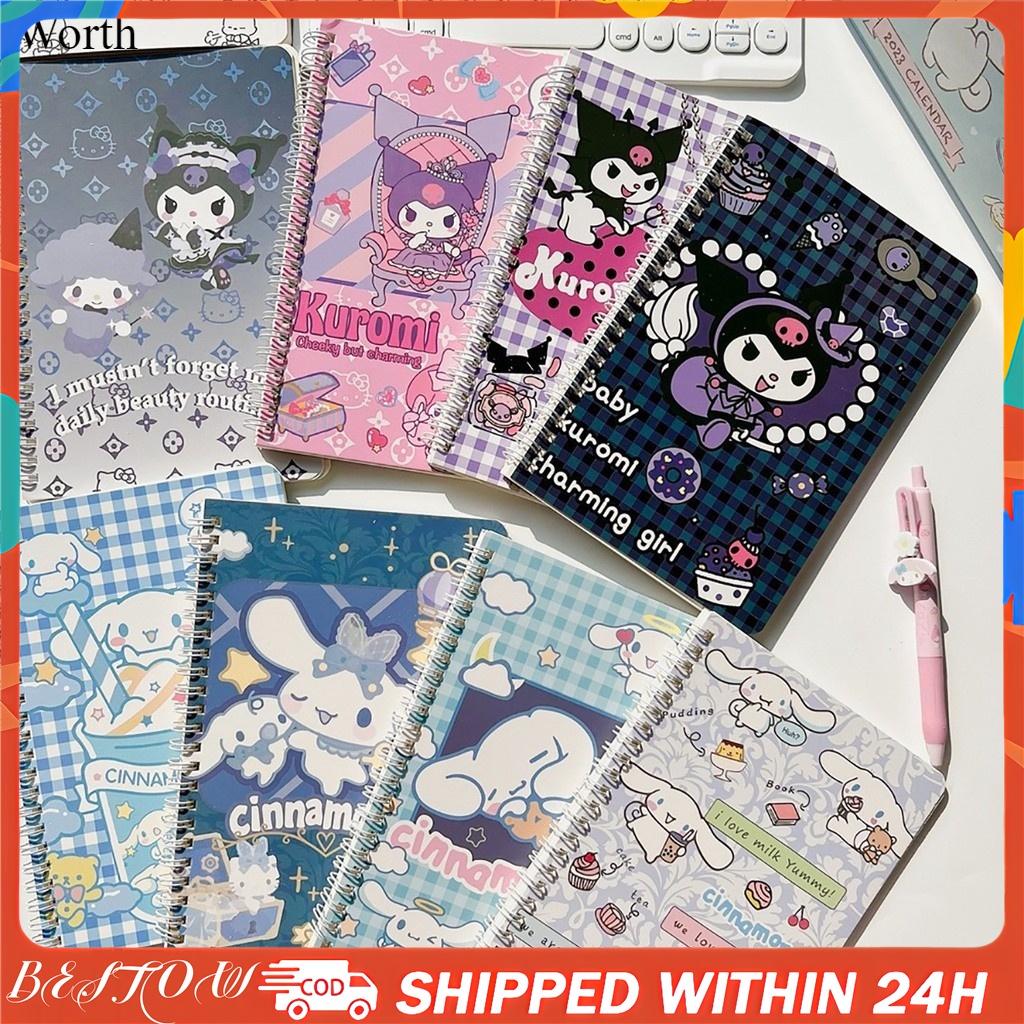 Sanrio Student A5 Notebook Cinnamon 60 Sheets 120 Pages Coil Notebook ...