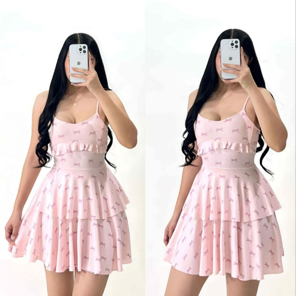 DBS MARA Mini Sleeveless Ruffle Dress Quality Knit Fabric SMALL to ...