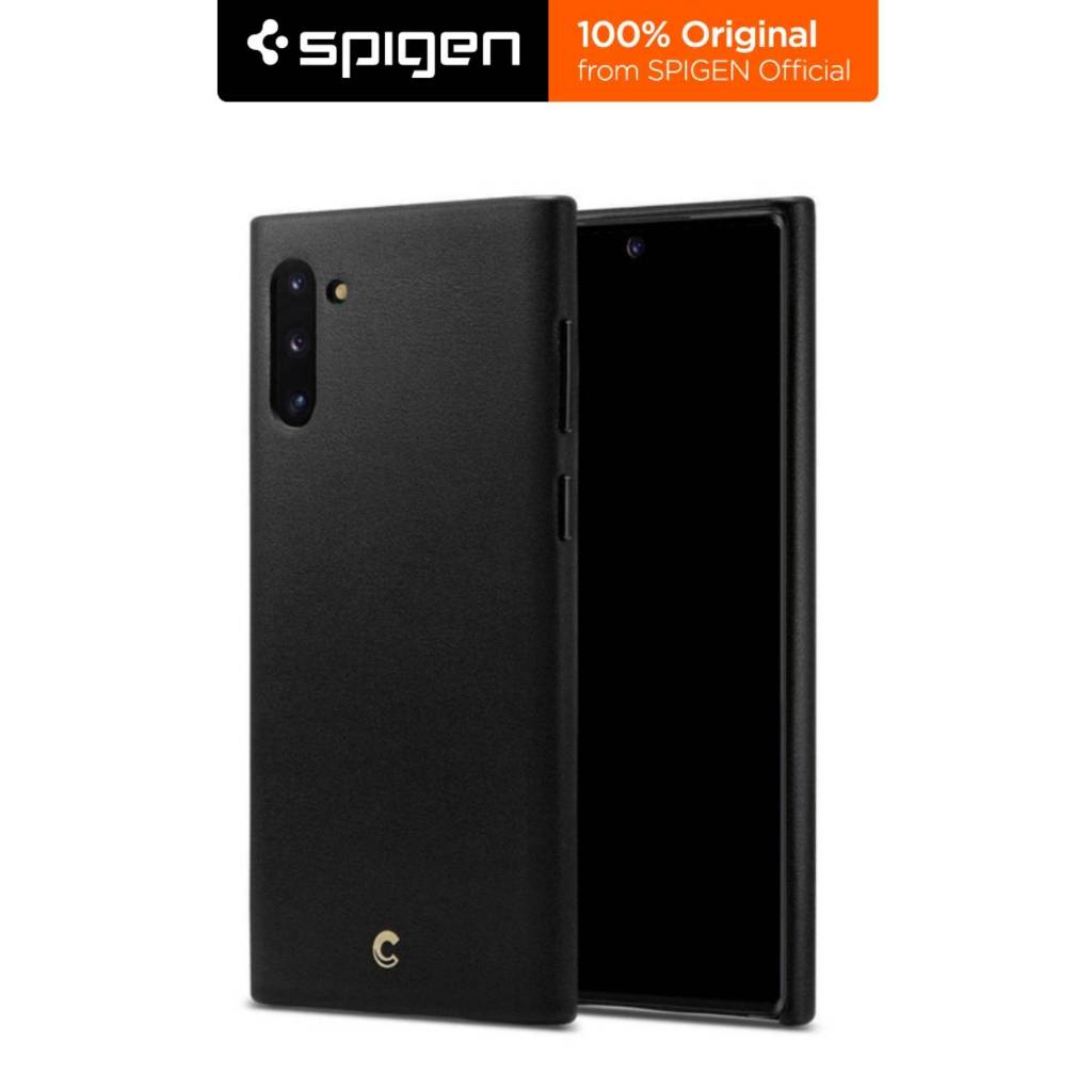Cyrill by Spigen Galaxy Note 10 Case Basic Leather Black | Shopee ...