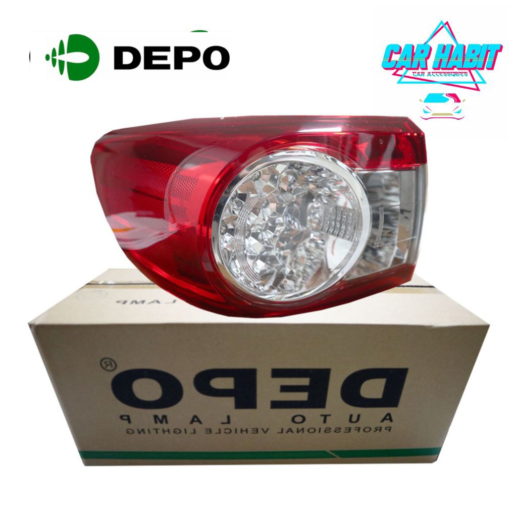 Toyota Corolla Altis Depo Tail Light Tail Lamp 2010 2011 2012 2013 2014 ...