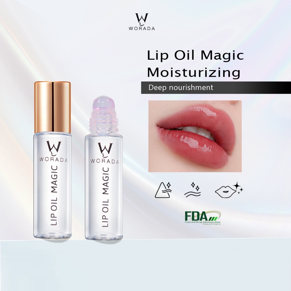 [FDA] WORADA Natural Thermo Color Changing Lip Oil, Moisturizing ...