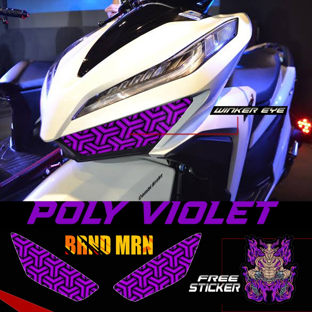 HONDA CLICK V2 V3 V4 HEADLIGHT EYE DECAL STICKER TINT PROTECTOR ...